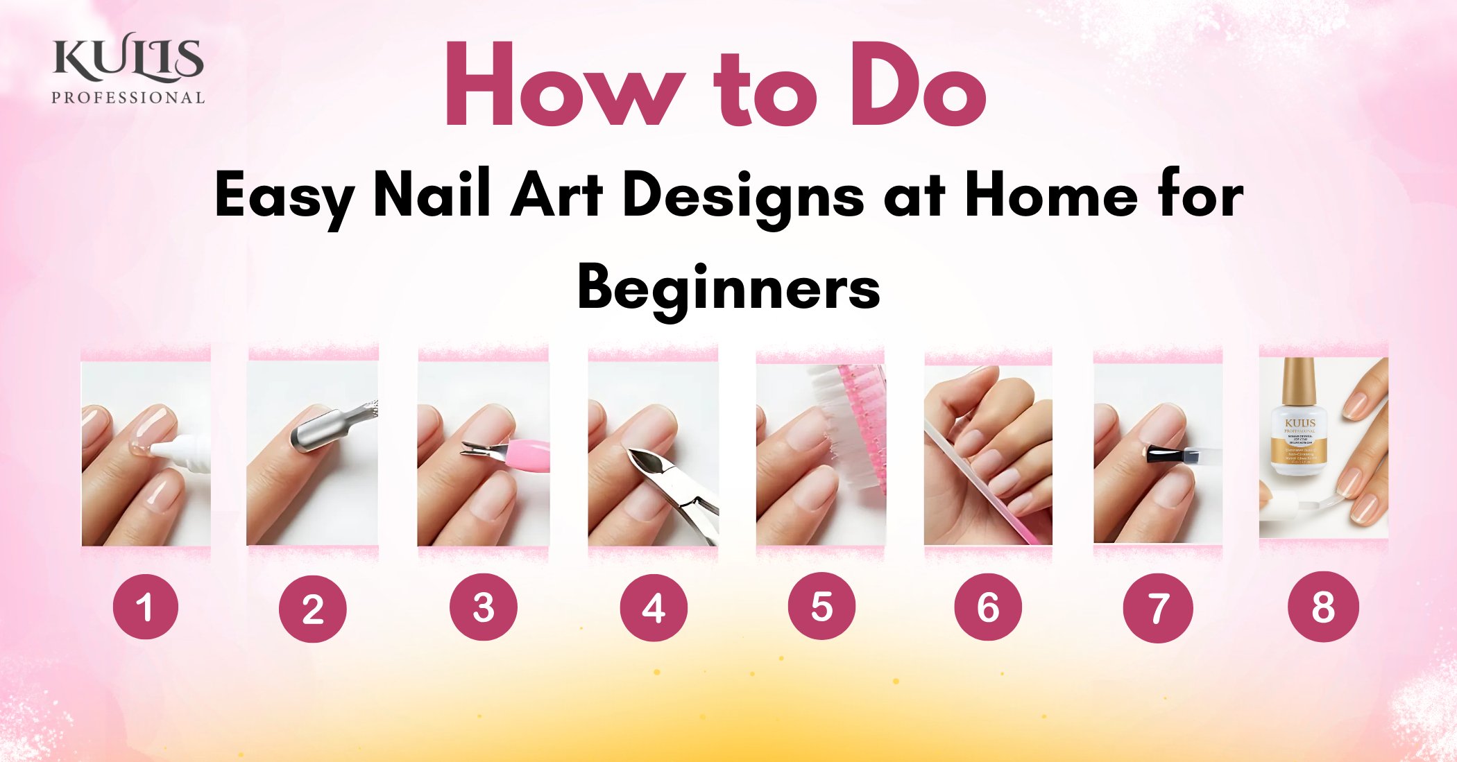 Easy Nail Art Designs for Beginners | Step-by-Step at Home – Kulis ...