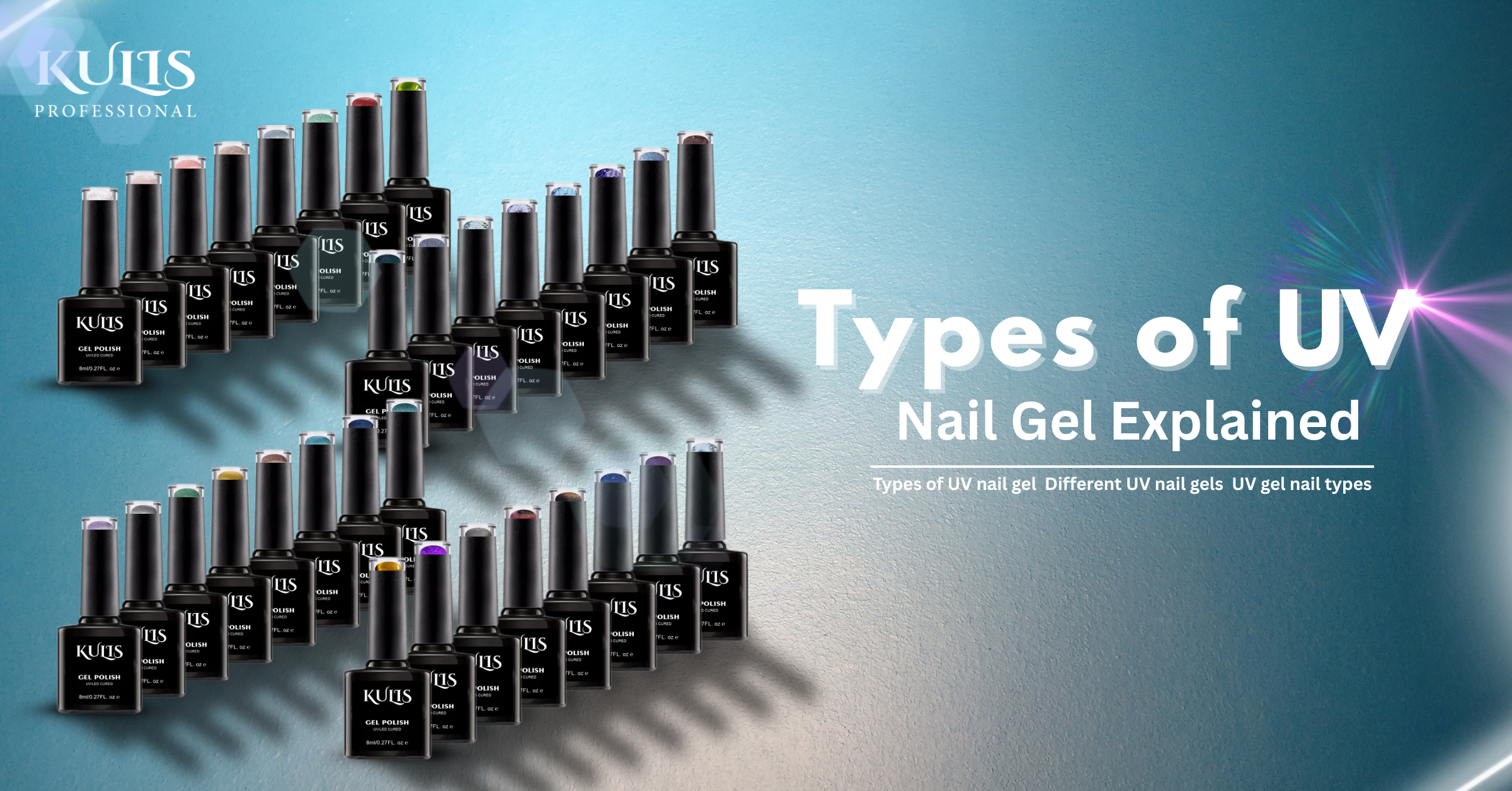 Types of UV Nail Gel | Different UV Gel Nail Types detail Explain ...